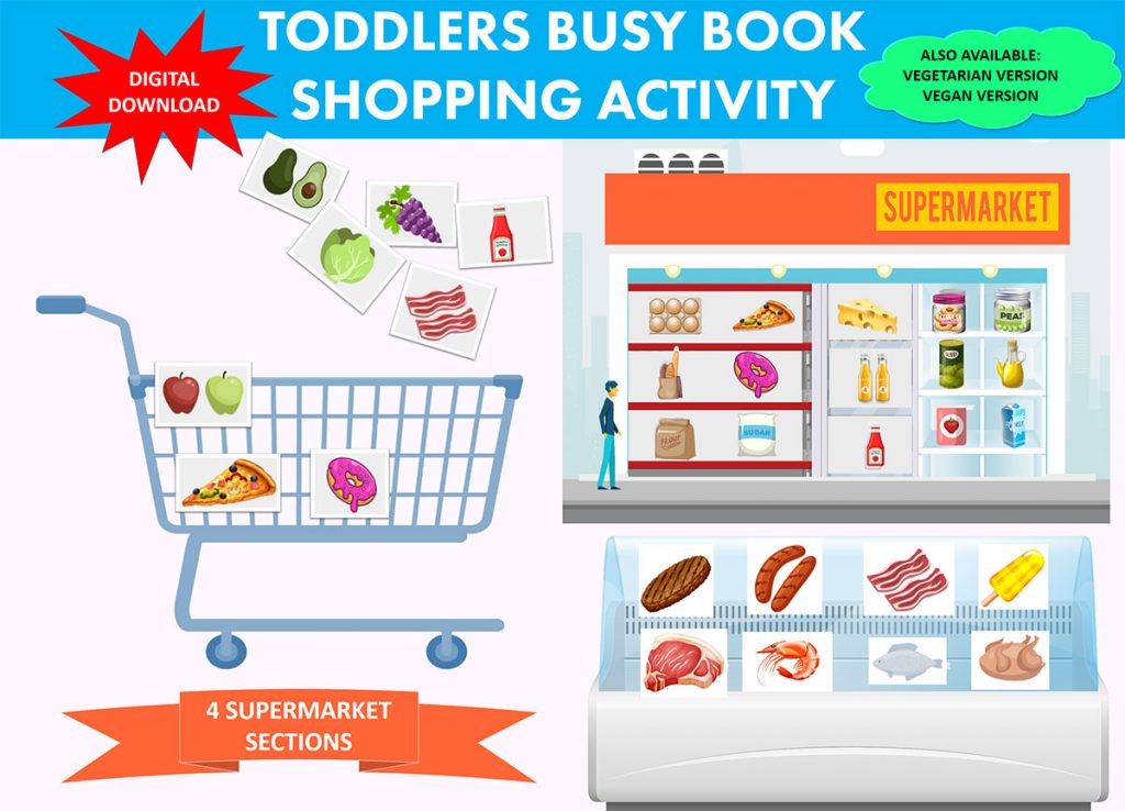 Toddler Shopping Game Busy Book - Mizo World